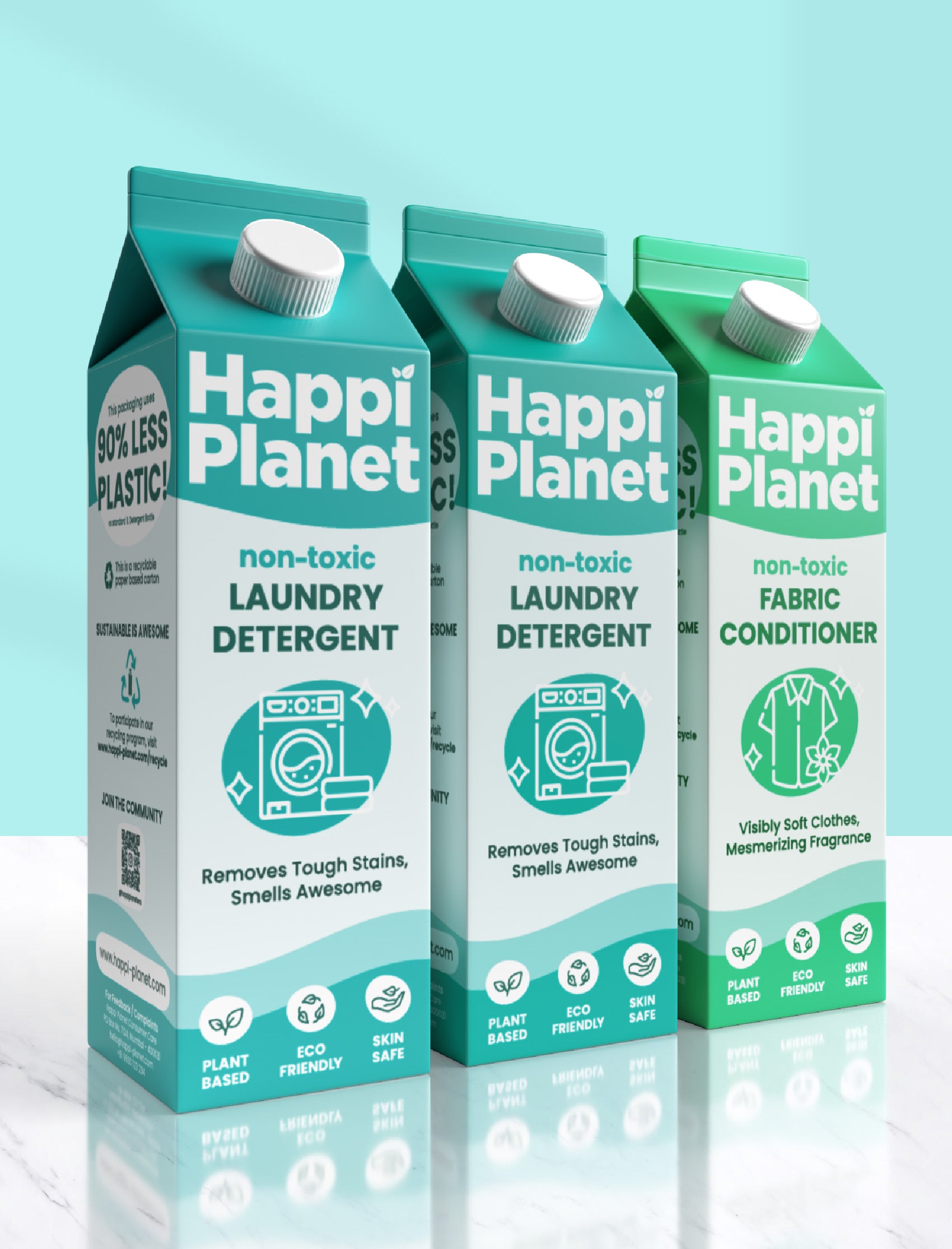 Happi Planet | BUY 2L Laundry Detergent, GET 1L Fabric Conditioner FREE